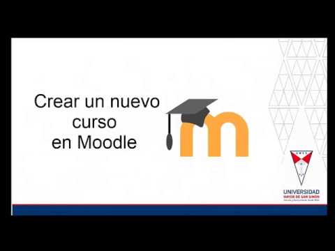 Crear un curso en Moodle - YouTube