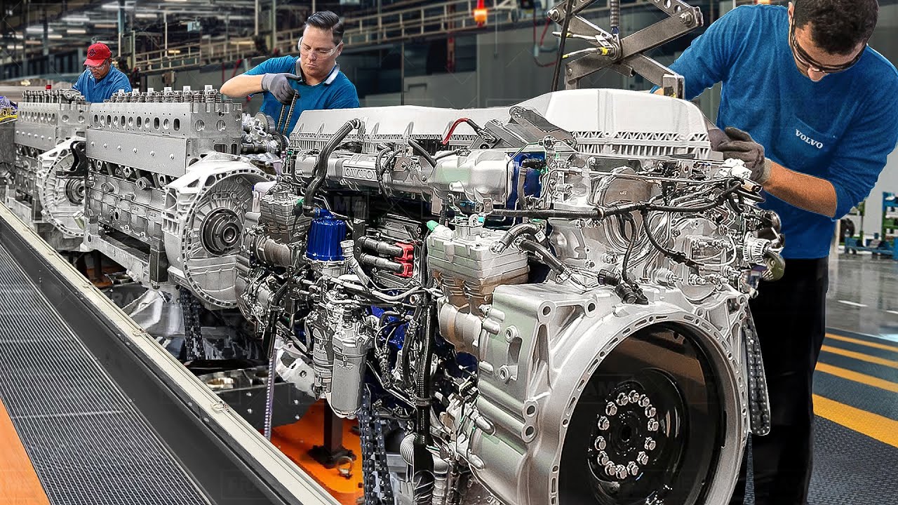 Inside Best Volvo Factory Producing Giant Diesel Truck Engines ...