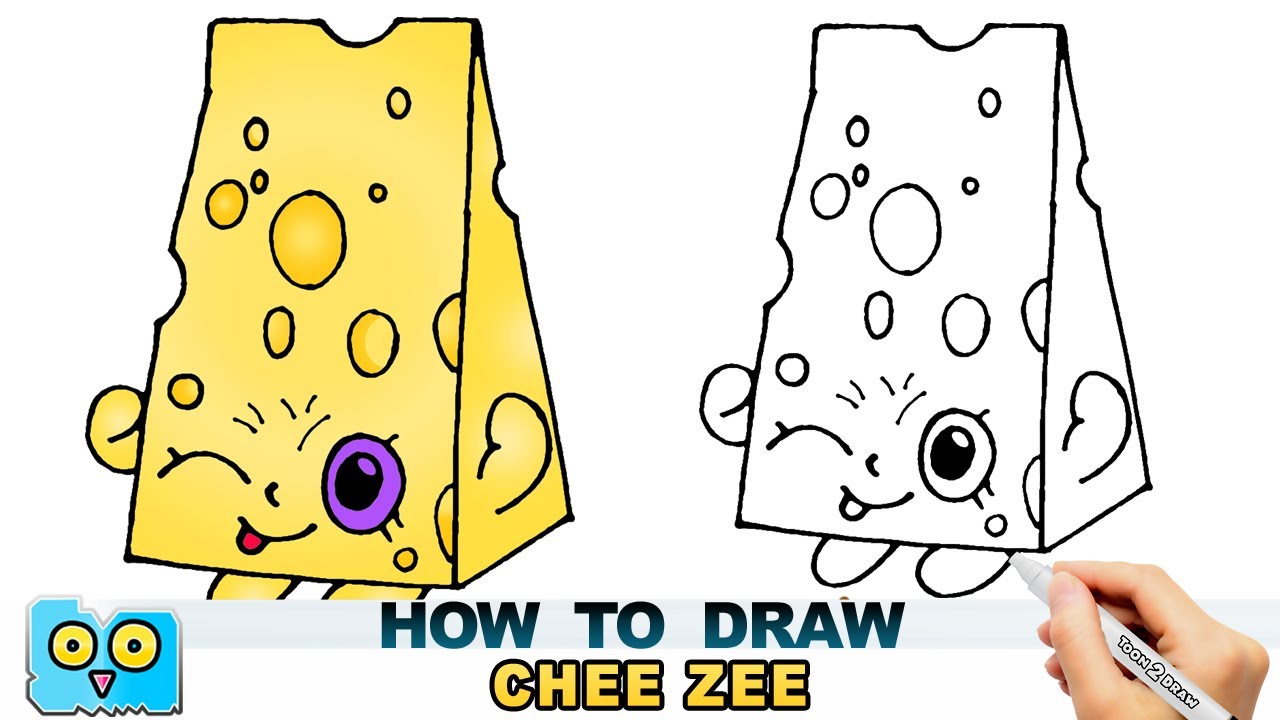 How to Draw Chee Zee Shopkins - YouTube