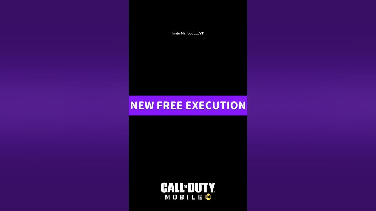 New Free Execution 😂 #shorts #codm #codmobile - YouTube