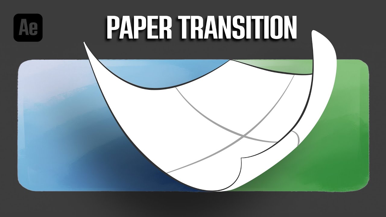 Flying Paper Transition in After Effects - YouTube
