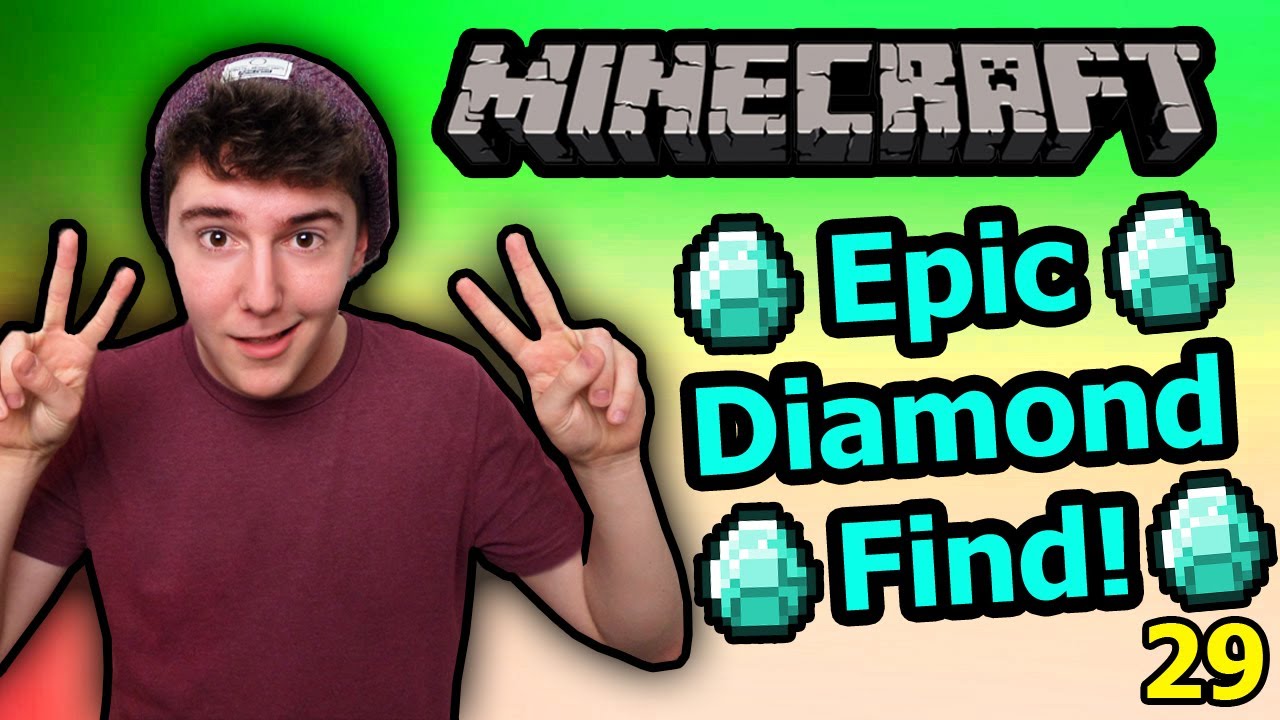 Epic Diamond Find - Minecraft [29] - YouTube