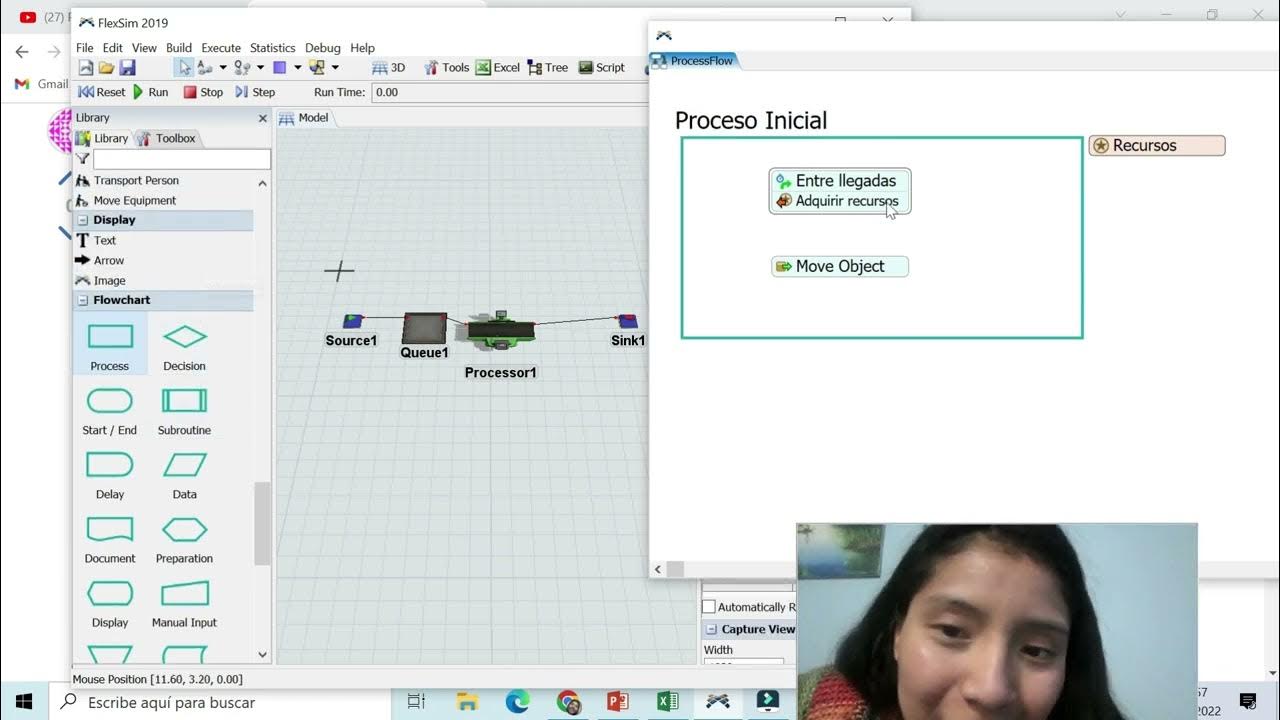 TUTORIAL PROCESS FLOW FLEXSIM - YouTube