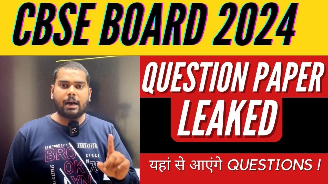 Cbse Board 2024 Question Paper Leaked? 😧 | Cbse Board exam #cbse2024 ...