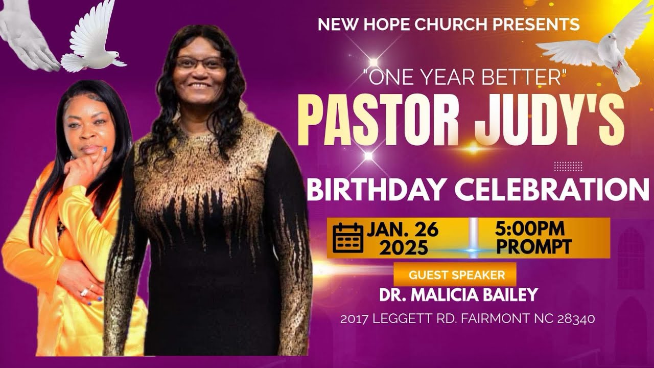 Pastor Judy’s Birthday Celebration !! Dr.Malicia Bailey 🔥🔥🔥 ️ ️ - YouTube