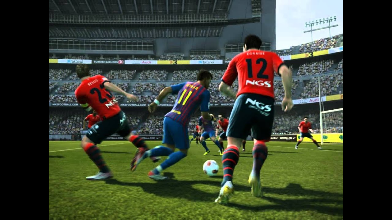 MESSI EN PES 2012 Y NEYMAR - YouTube