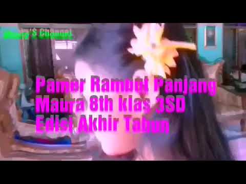 Gadis klas 3 SD pamer rambut panjang