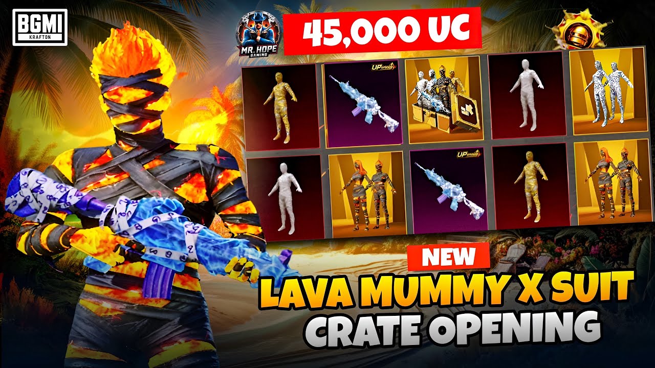 Mummy Suit 45000UC 🤯 Crate Opening in BGMI. Must Watch. #bgmi # ...