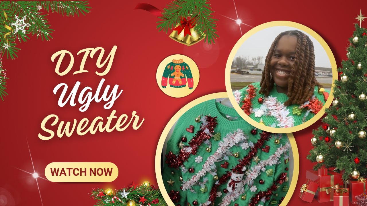 DIY Ugly Sweater Tutorial - YouTube