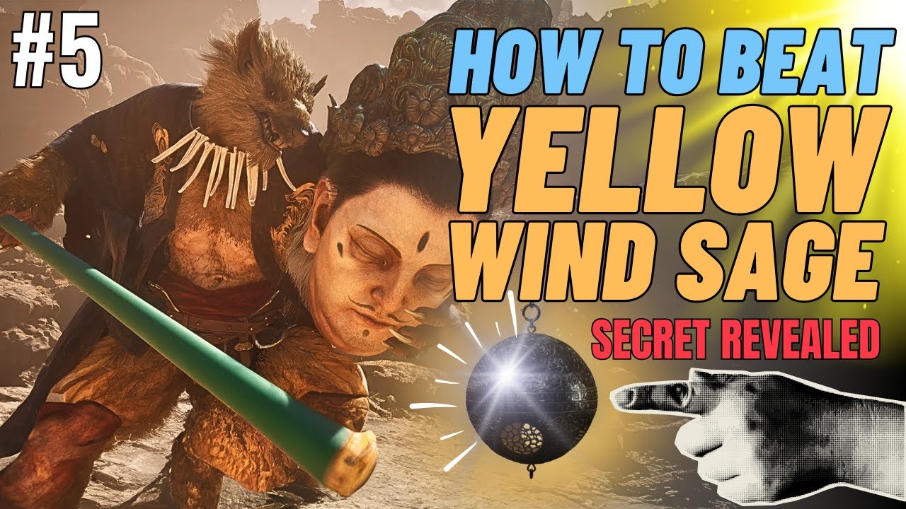 How to defeat Yellow Wind Sage EASY | Black Myth: Wukong (Wind Tamer ...