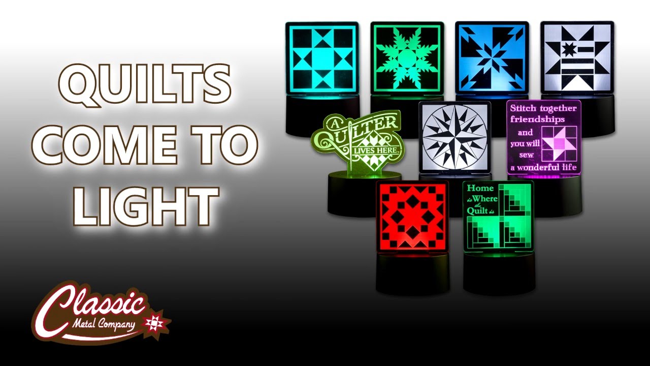 Quilts Come to Light Barn Quilt LED Light - YouTube