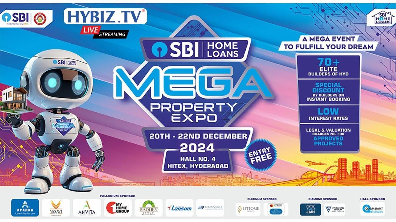 SBI Mega Property Show 2024 | Dec 20-21-22 | Hybiz Tv Live - YouTube