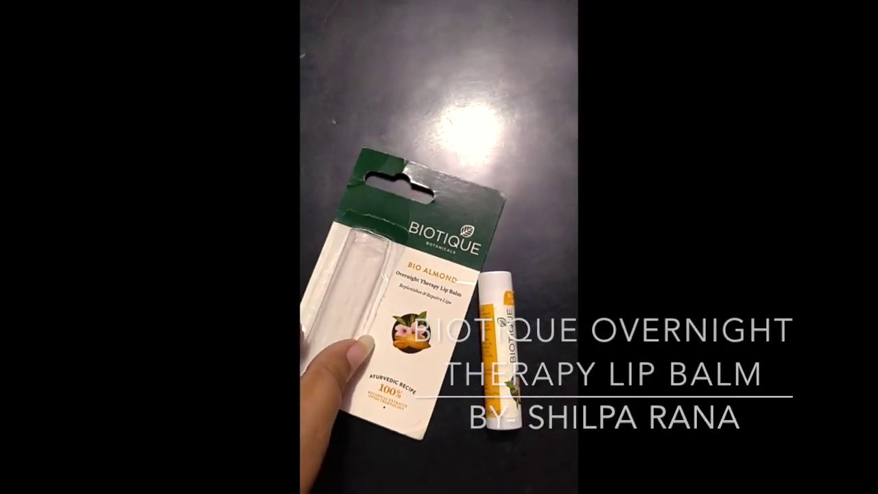 Lip Balm for Depigmentation - Biotique Overnight Therapy Lip Balm - YouTube