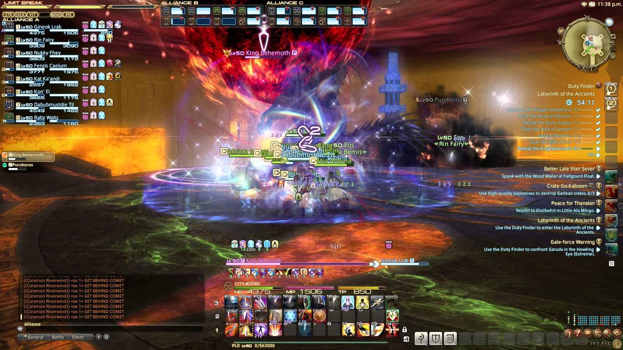 The beauty of FFXIV Crystal Tower Behemoth Meteor - YouTube