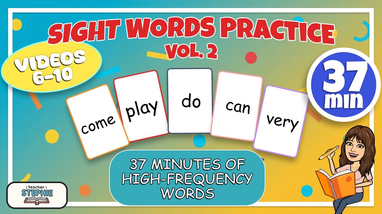 Sight Word Stories Vol. 2 – Dolch/Fry Practice for Kids (Videos 6–10 ...