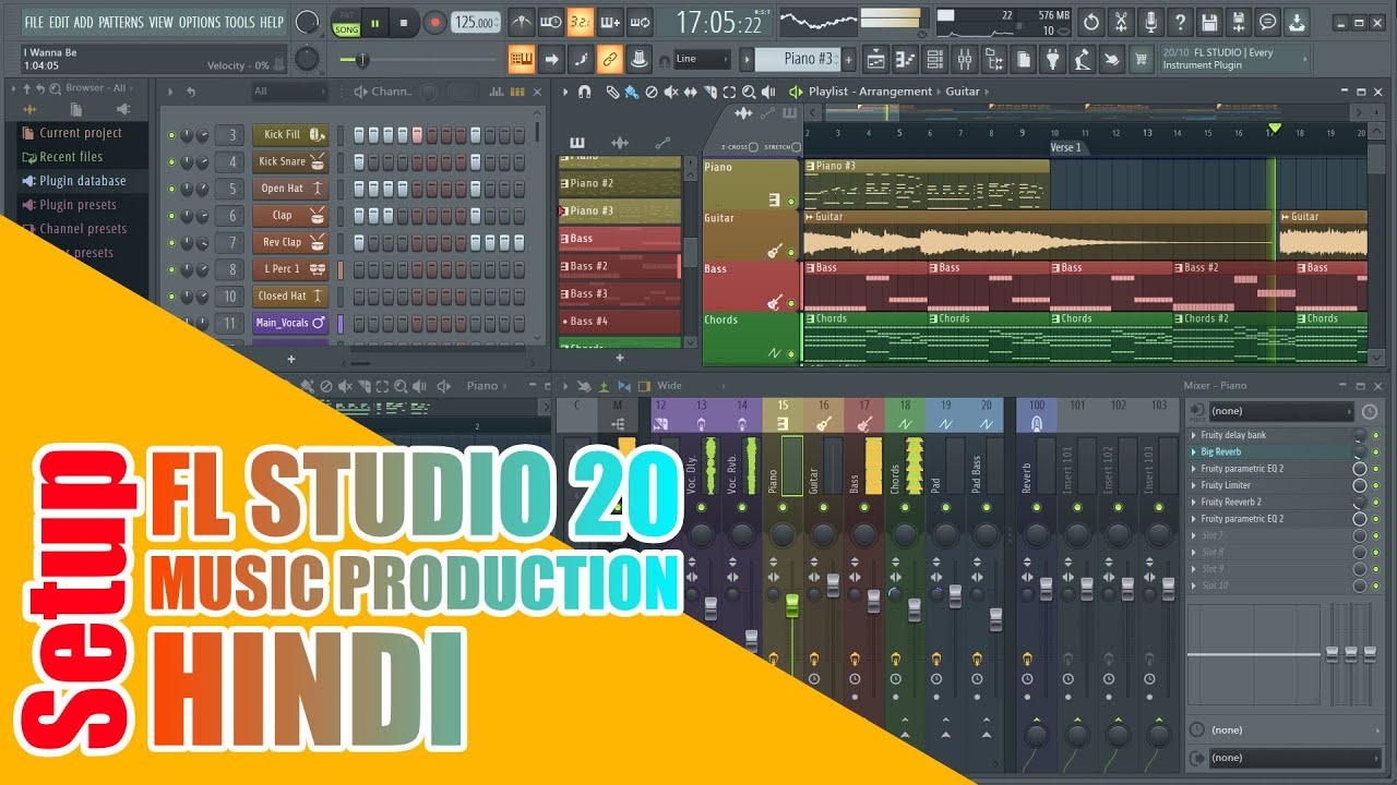 How To Set Up Fl Studio 20 For Music Production - Hindi - YouTube
