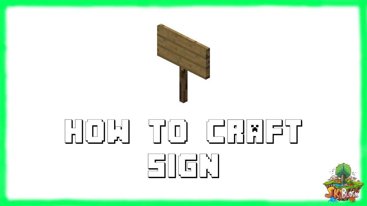 Minecraft 1.18.1: How to Craft Signs! (2022) - YouTube
