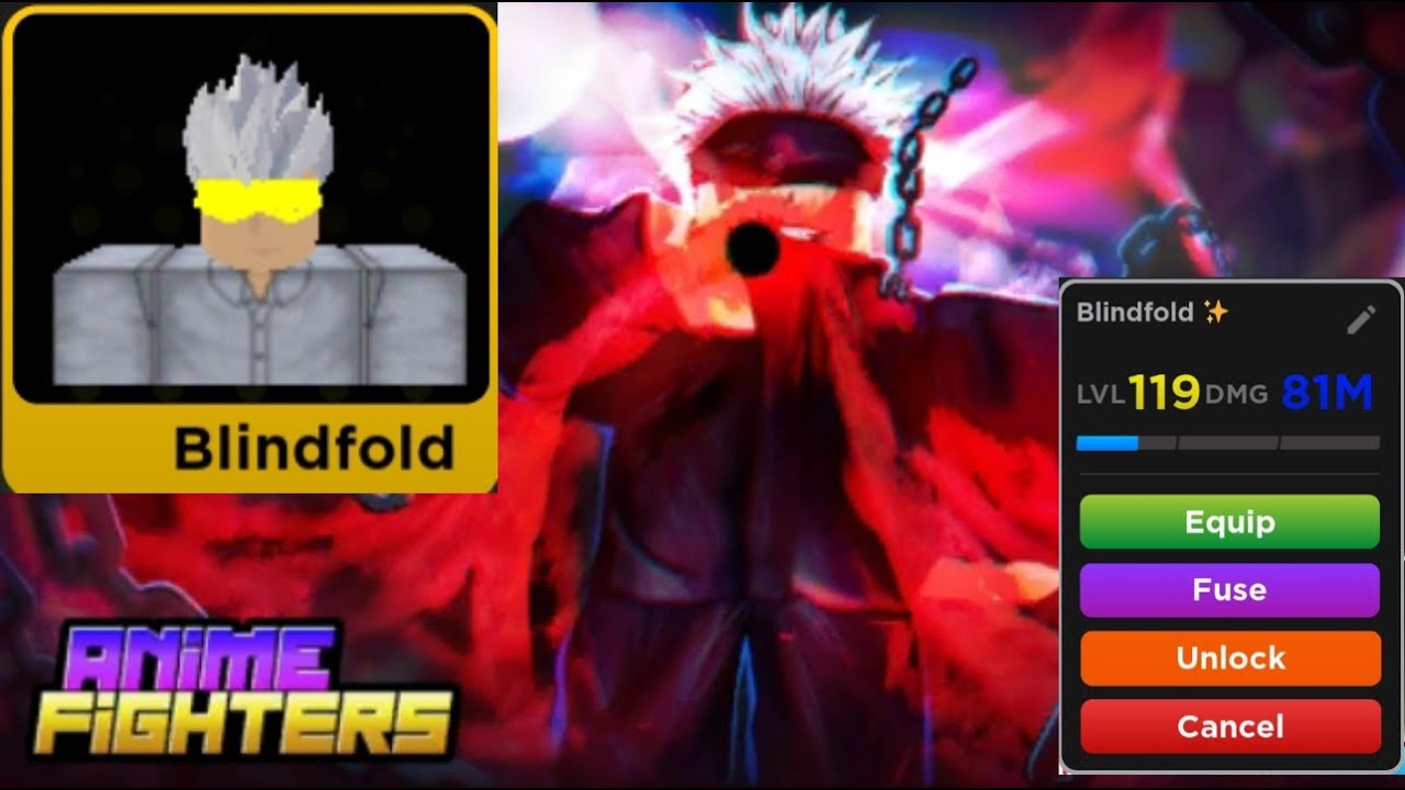 Shiny Gojo is Insane!! Blindfold Showcase - Roblox Anime Fighters - YouTube