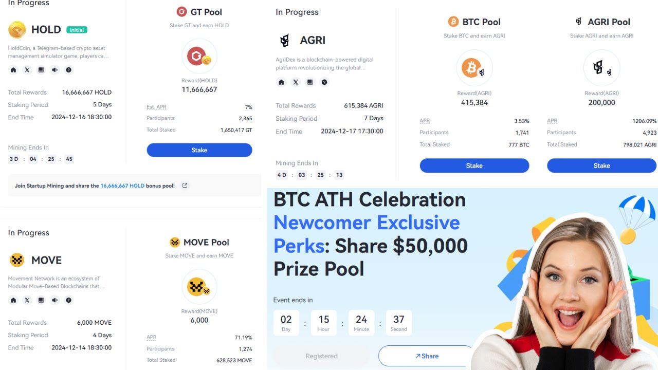 Claim Free $300 HOLD , MOVE , AGRI Token To Your Wallet | Gate.io ...