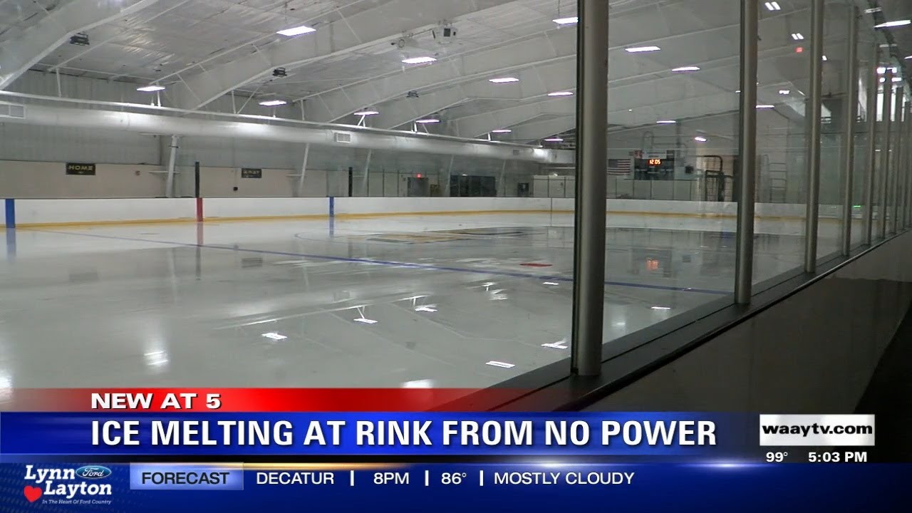 Ice Melting at Rink From No Power - YouTube