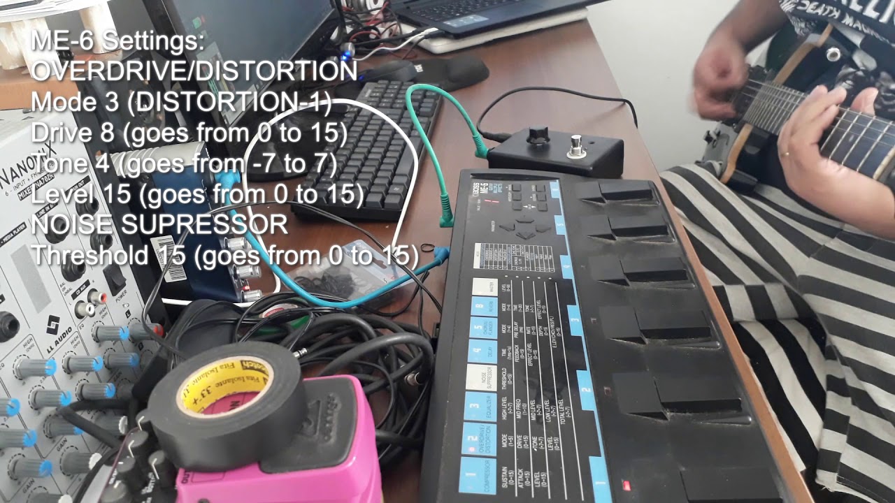 BOSS ME-6 - Metal - YouTube