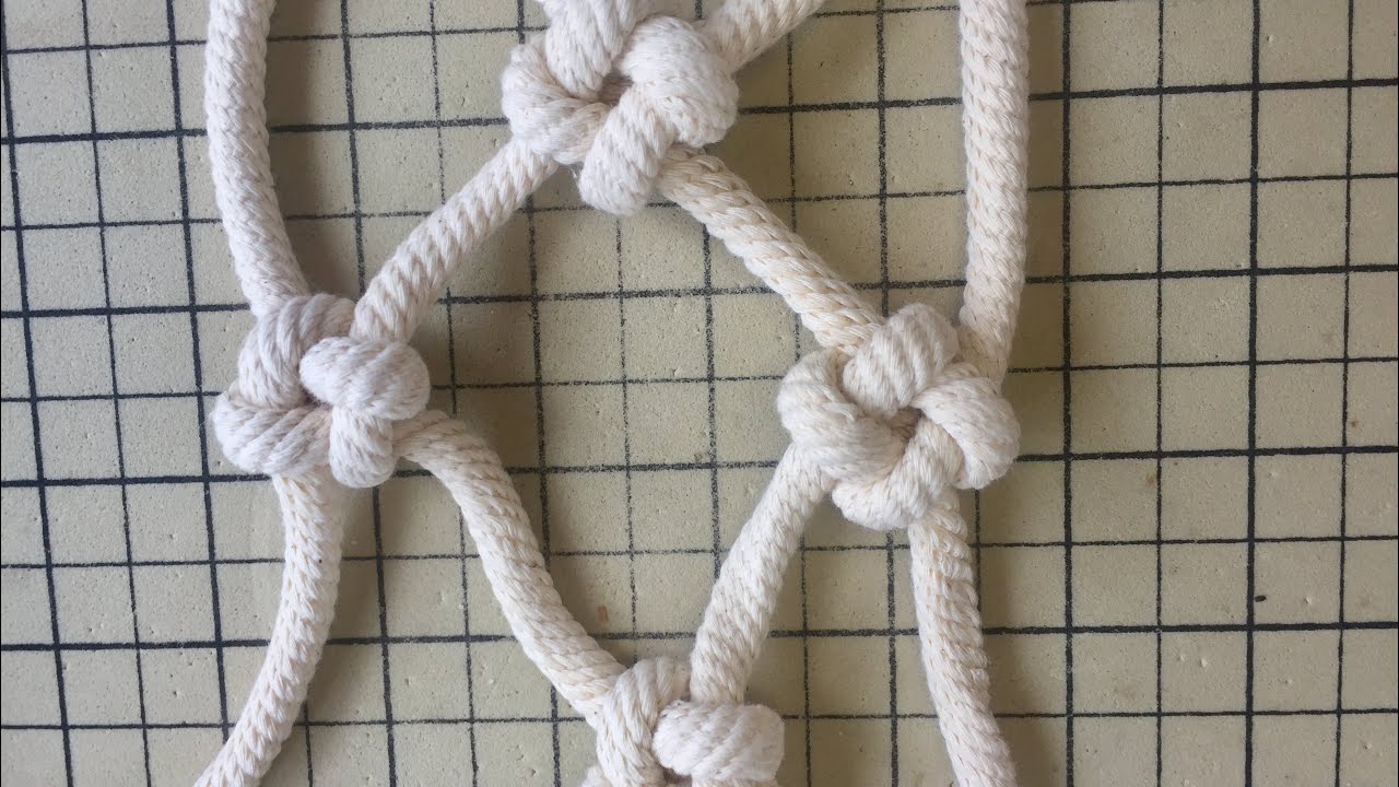 Cross Knot for your Macrame Projects - simple, slow instructions - YouTube