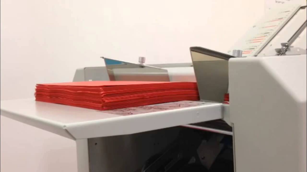 Paper / Letter Folding Machine Galaxy FM500 - YouTube