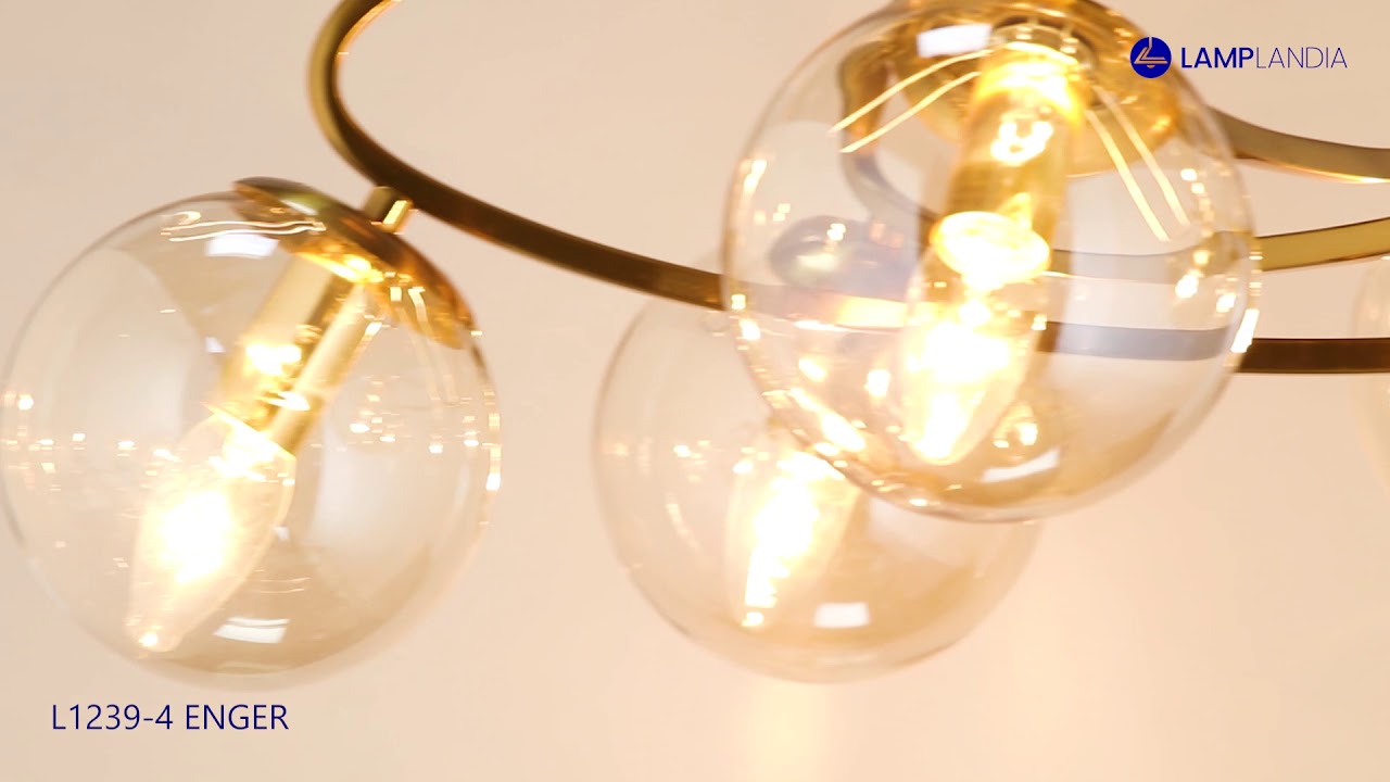 Люстра потолочная L1239 6 ENGER Lamplandia - YouTube