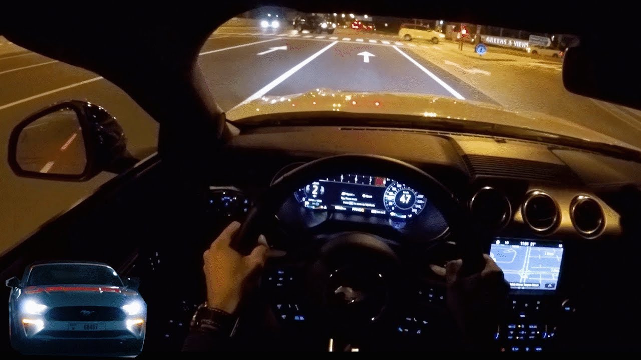 Ford Mustang GT V8 POV Night Drive | A Great Soundtrack - YouTube