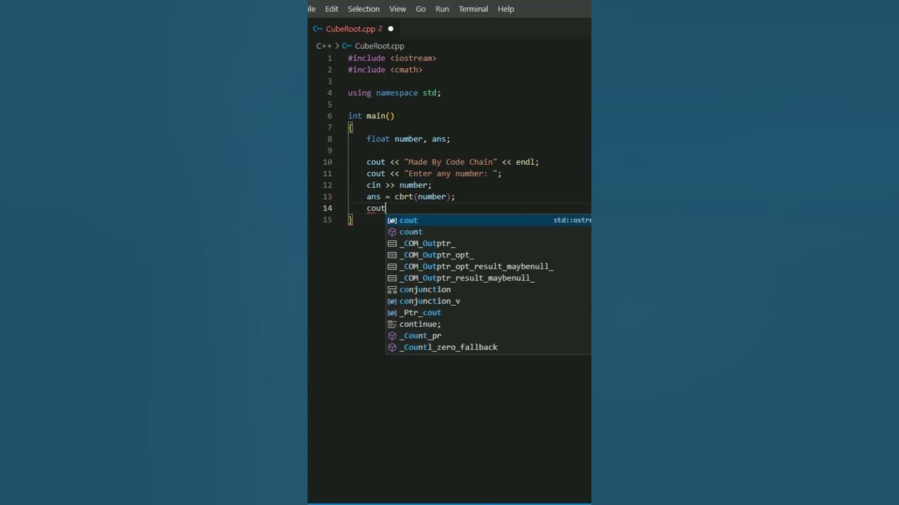 How to Make a Program to Find the Cube Root of a Number with C++ ...