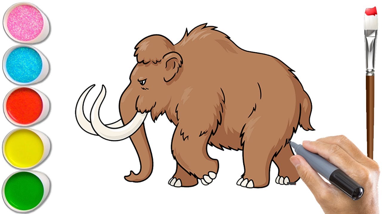 How to Draw Mammoth Very Easy Step by Step | Mady Arts - YouTube