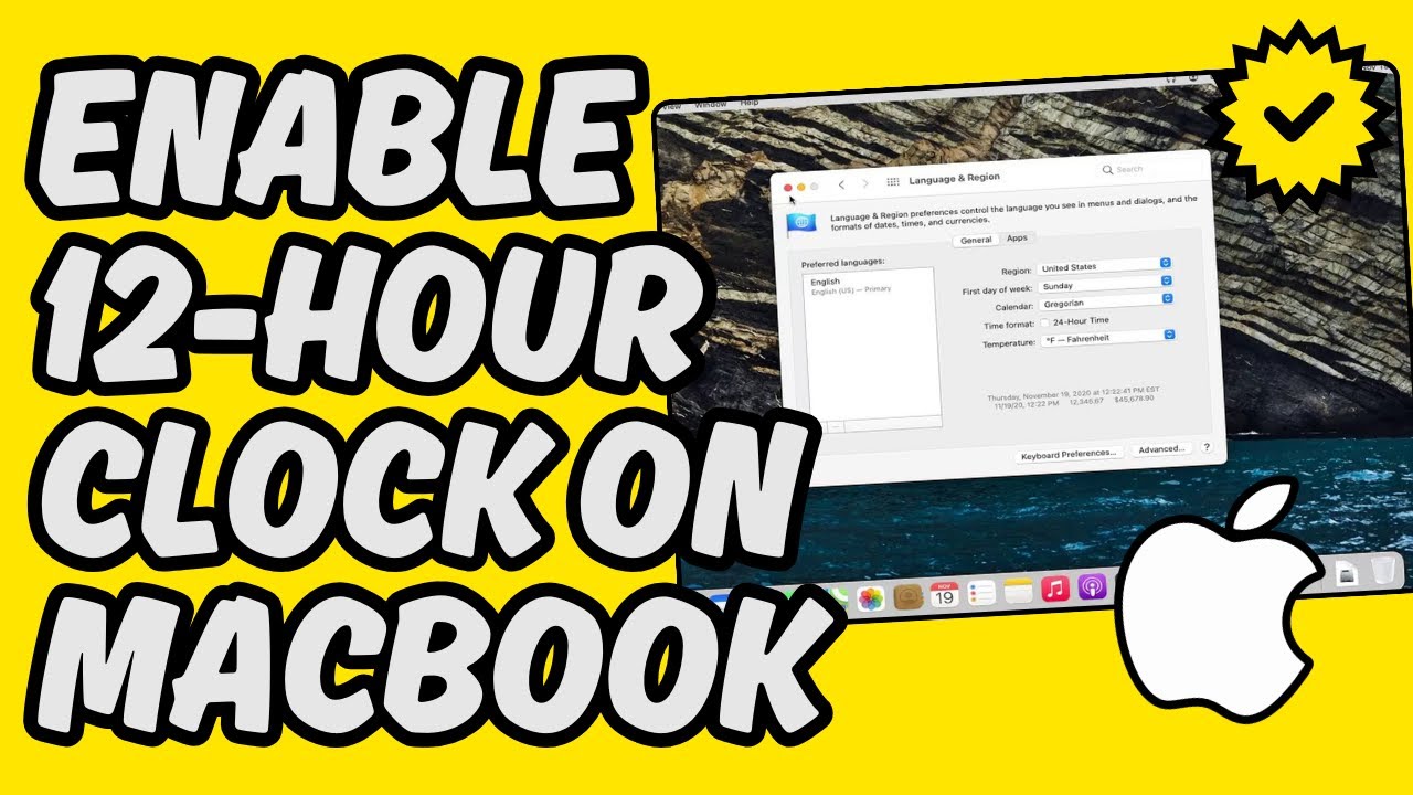 [Easy Guide] Enable 12-Hour Clock on MacBook - YouTube