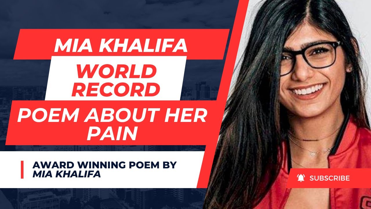 Mia Khalifa wrote a Poem that everybody should listen | Mia Khalifa ...