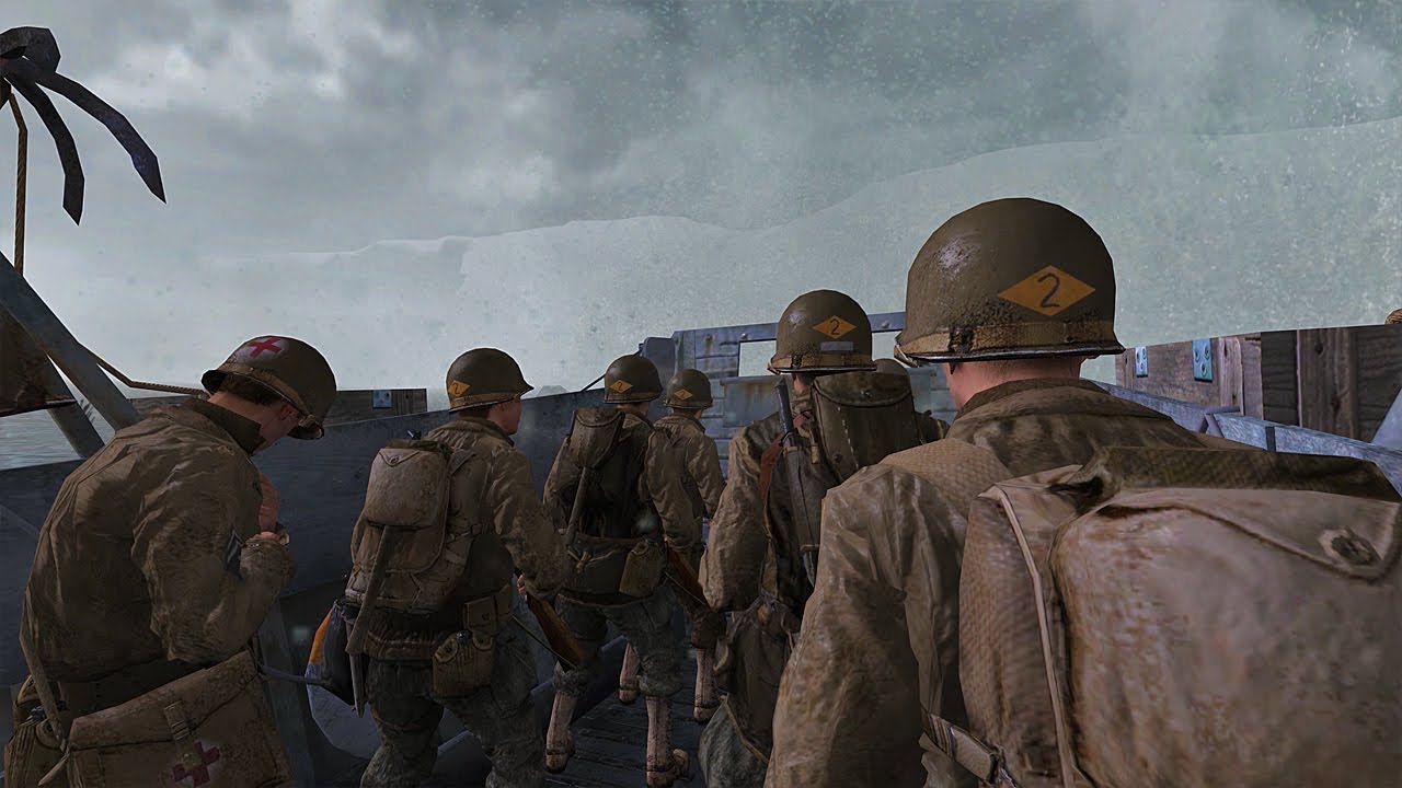 Battle of Pointe du Hoc | France | Call Of Duty 2 (2005) | No HUD | RTX ...