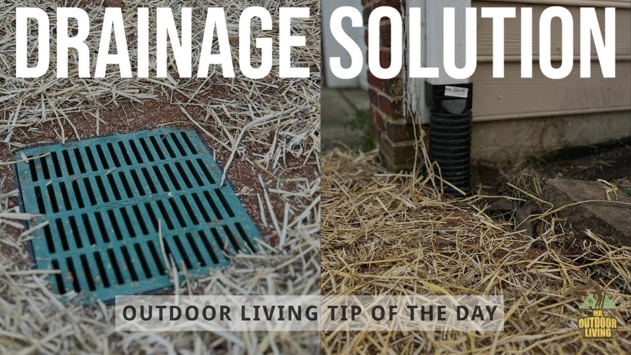 Drainage Solution - Outdoor Living Tip of the Day - YouTube