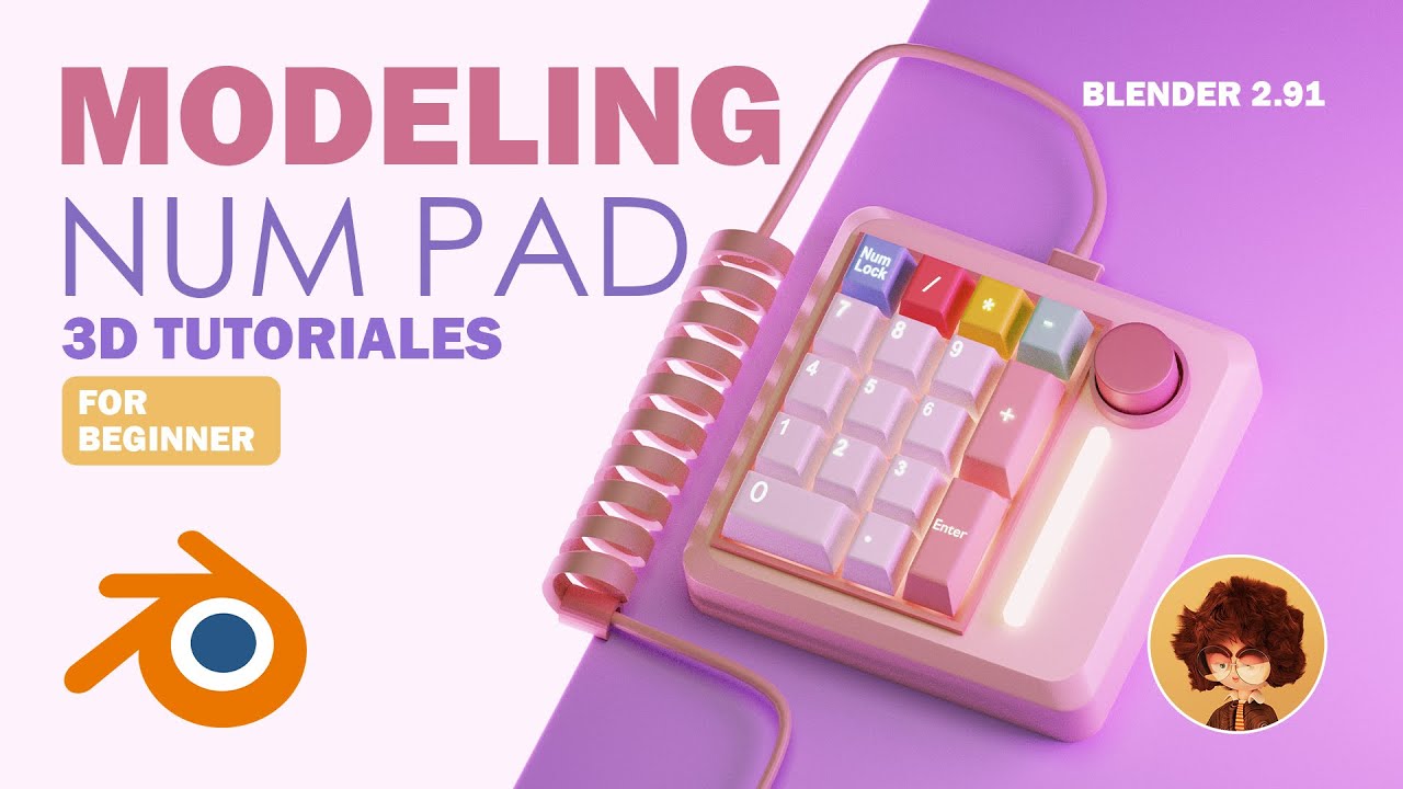 Modeling Num Pad Using Basic Tools Tutorials And Rendering Using ...