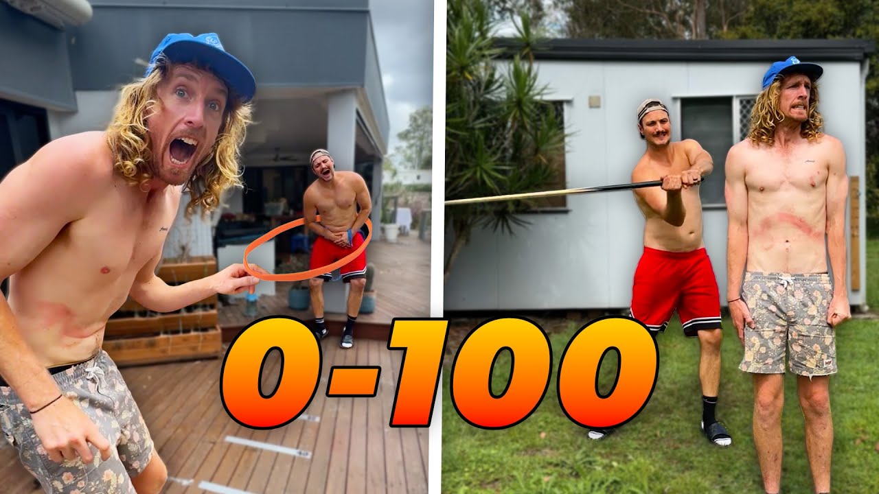 Hitting Each Other With Objects 0-100% - YouTube