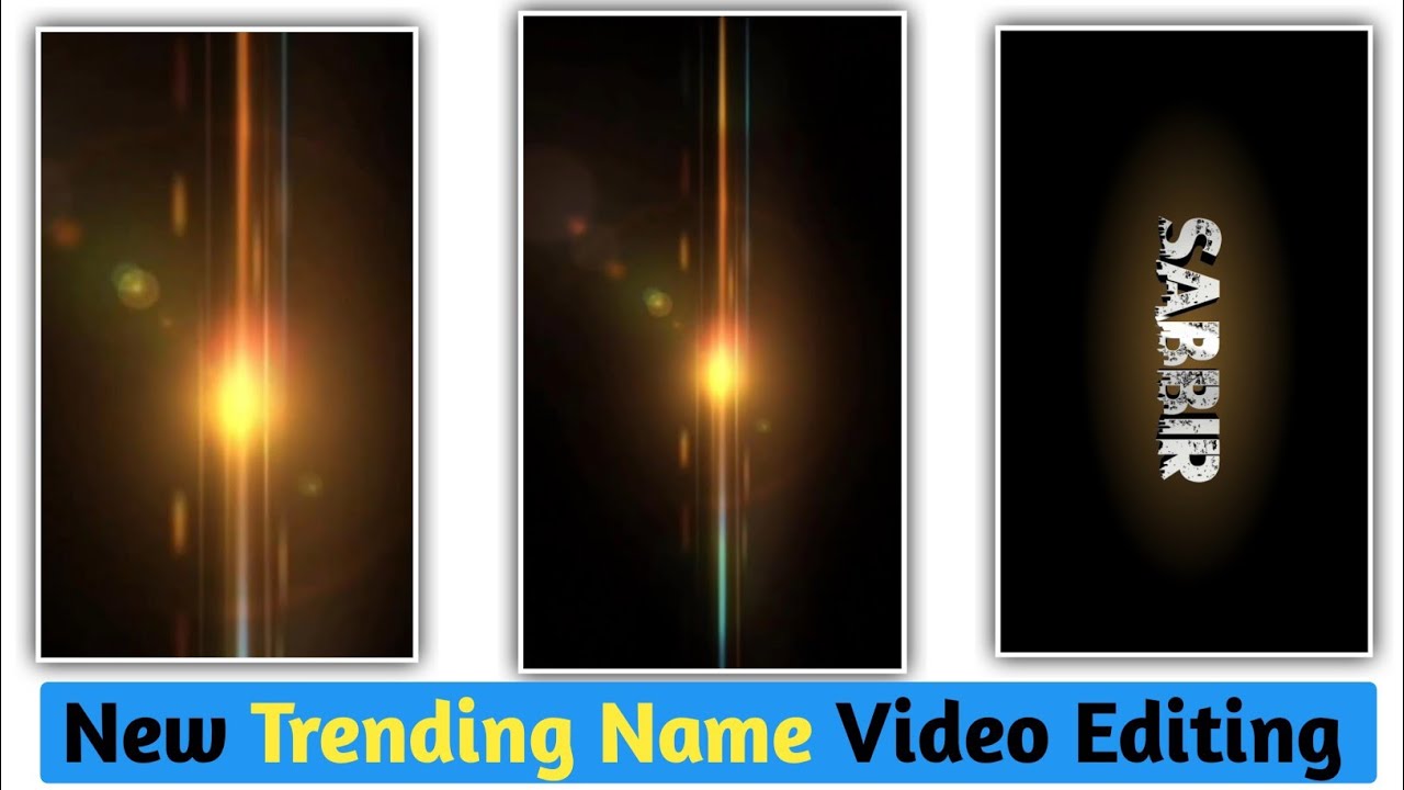 Shining Light Name Effect Video Editing in Alight Motion | Viral Name Video Editing - YouTube