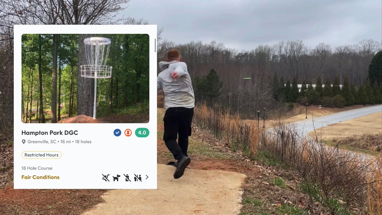 Hampton Disc Golf Park play through (Longs B9) Ft. Valentin Lutsenko ...