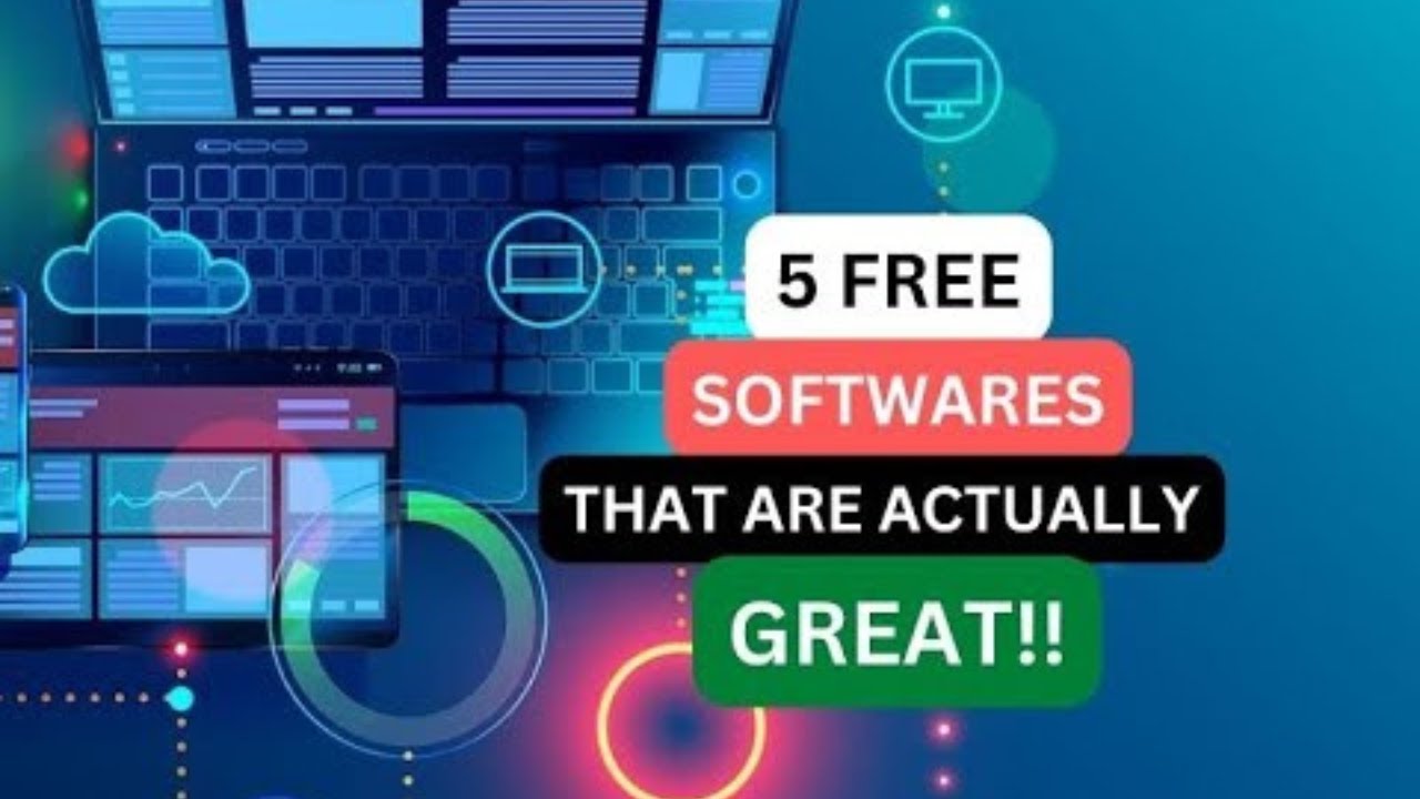 5 Free Software That Are Actually Great! - YouTube