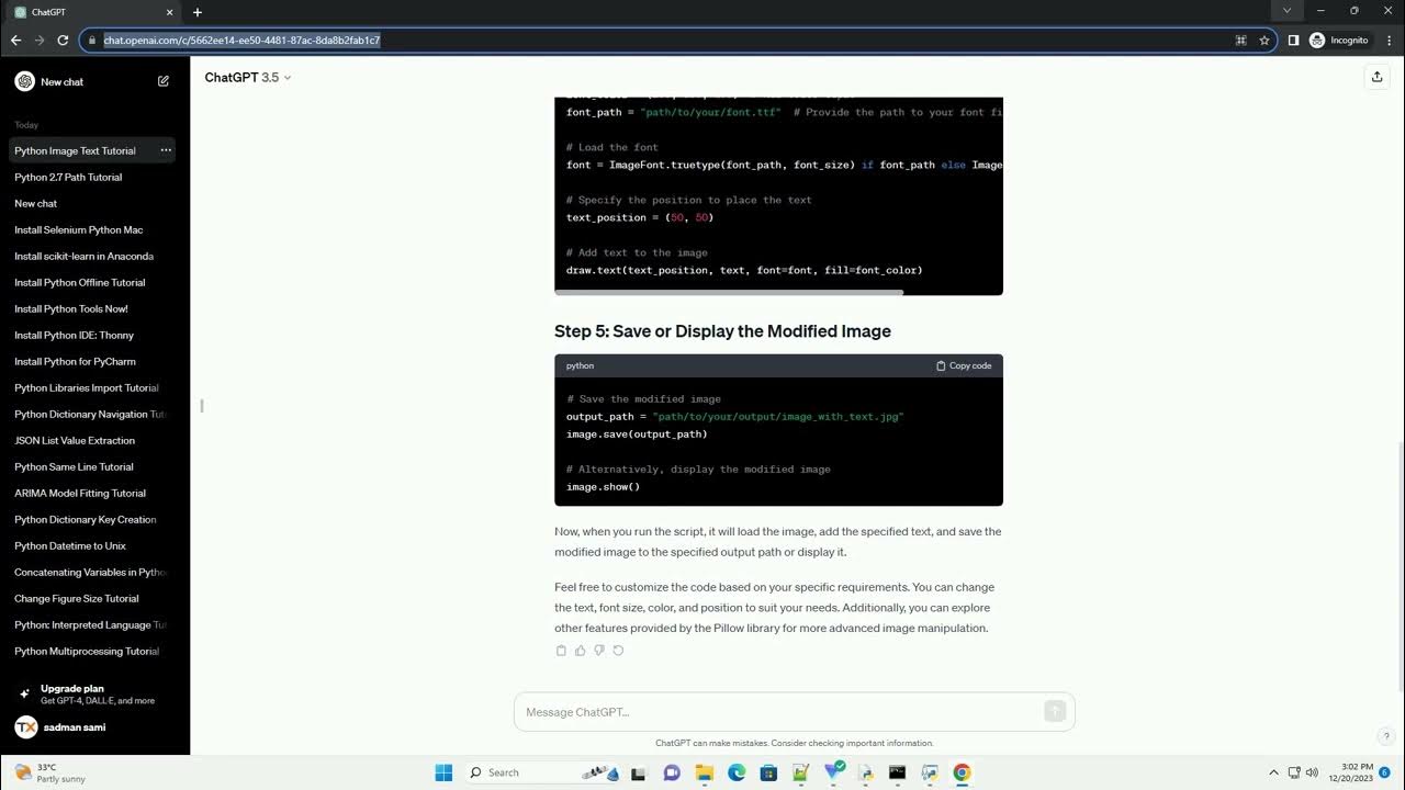 python add text on image - YouTube