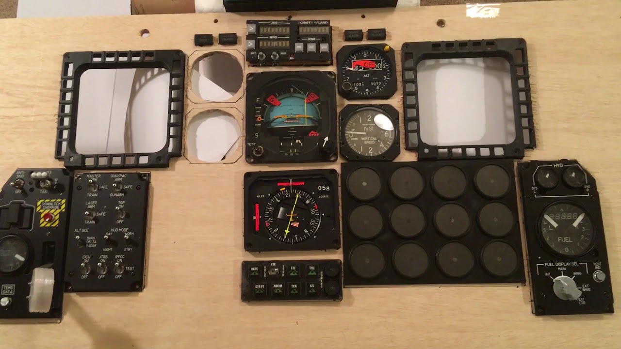 A-10C Home Cockpit : Main Instrument Panel - YouTube