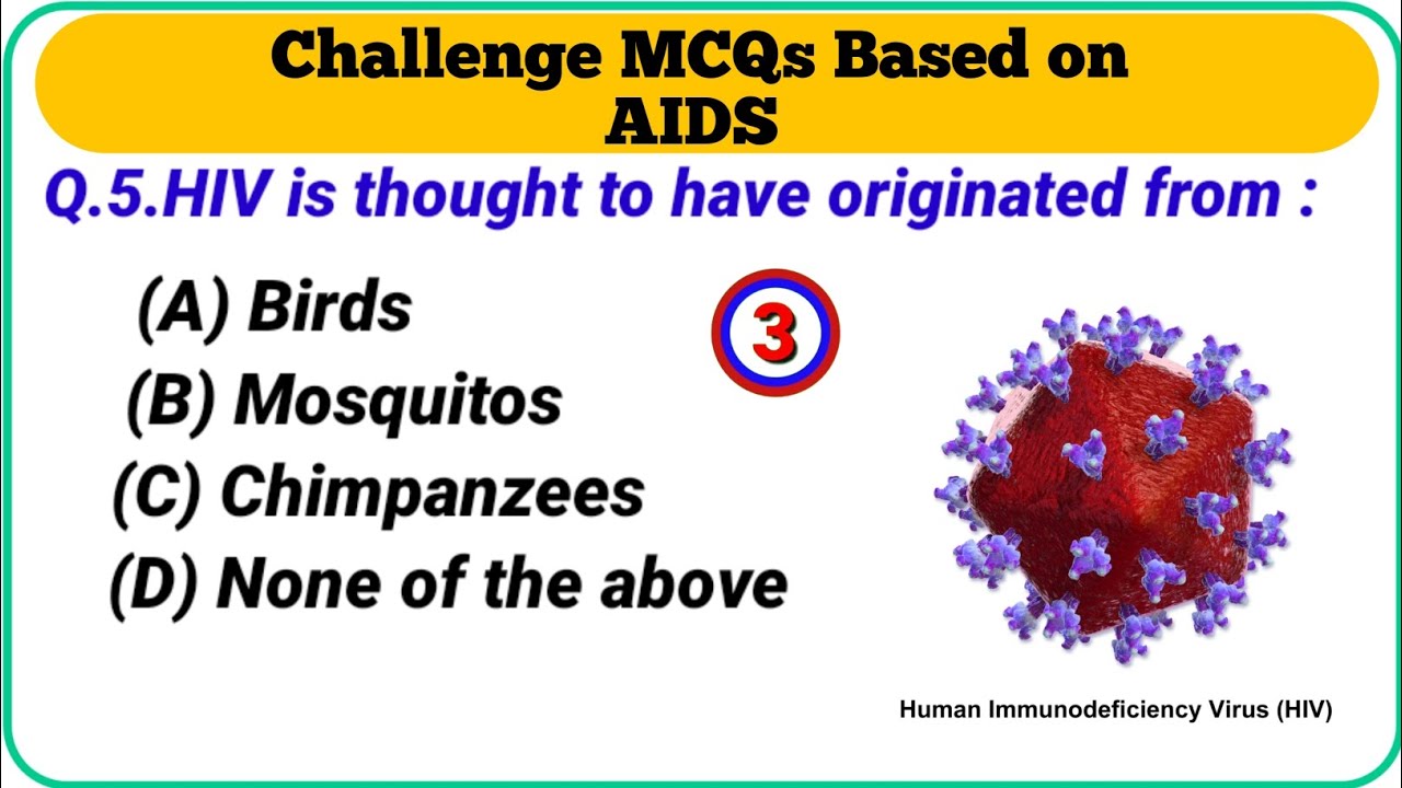 MCQ test based on AIDS | biology questions practice based on AIDS | MCQ ...