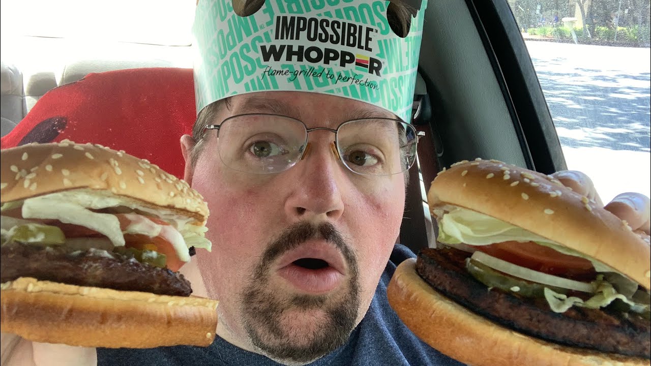 What’s New : Burger King Whopper vs Impossible Whopper 🍔 🤴🏻 - YouTube