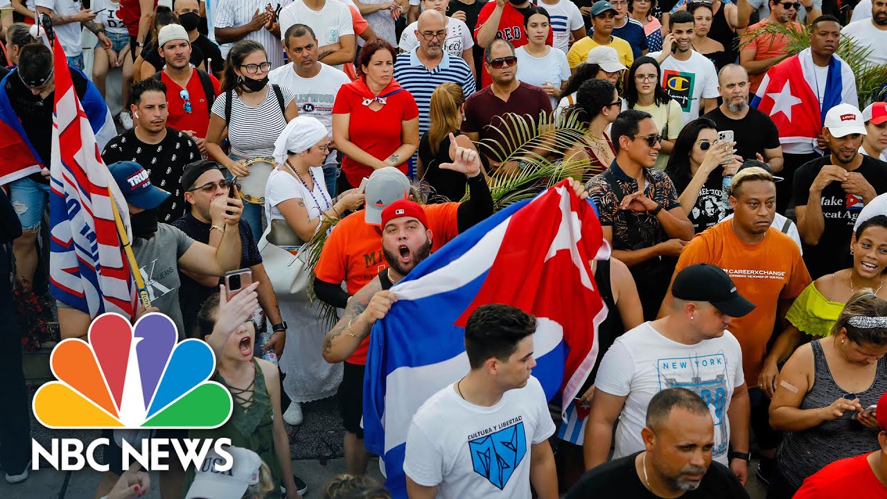 Thousands Of Cuban Protesters Gather Over Covid Concerns, Government ...
