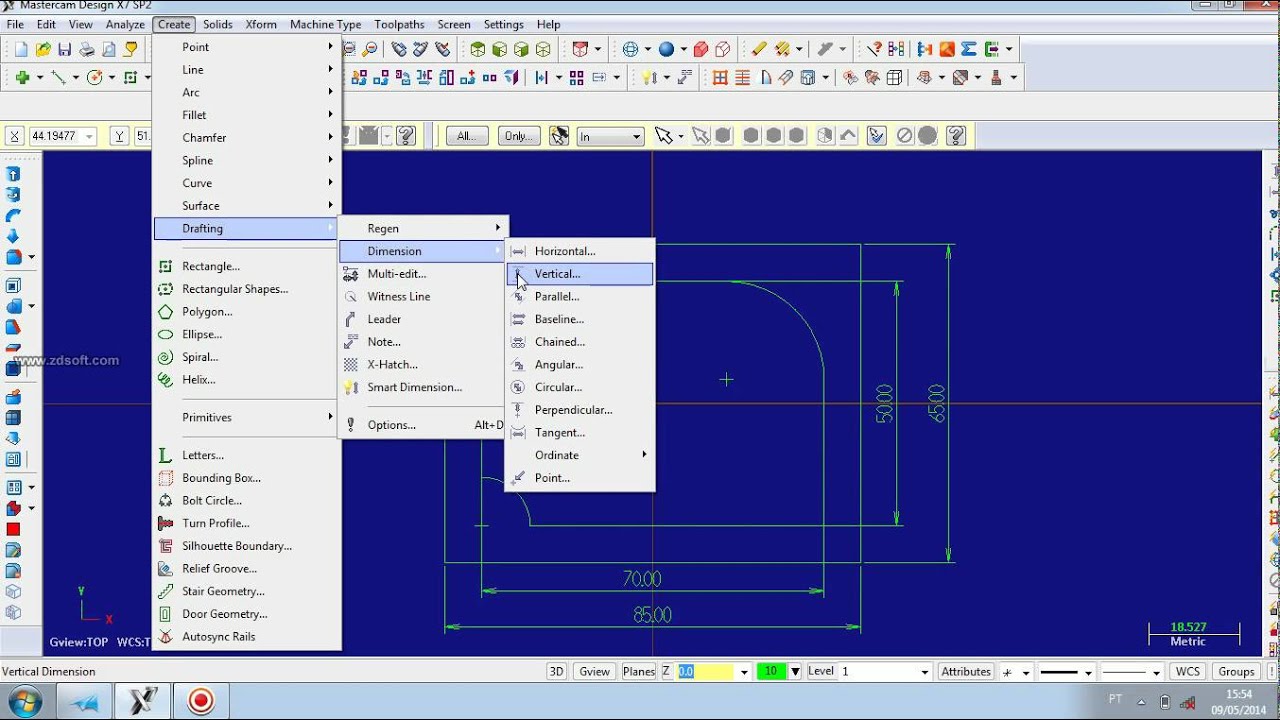Tutorial simples pra quem quer aprender mexer com mastercam x7 - YouTube