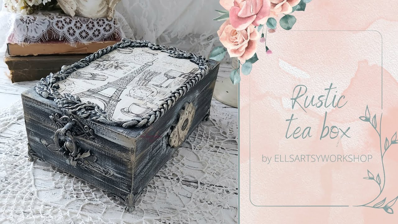 Rustic tea box; Handmade wooden tea bag dispenser; DIY home decor idea ...