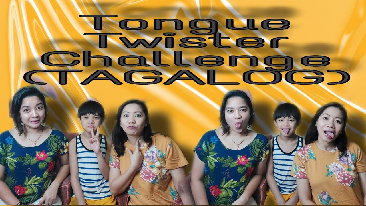 Tongue Twister Challenge (Tagalog) - YouTube