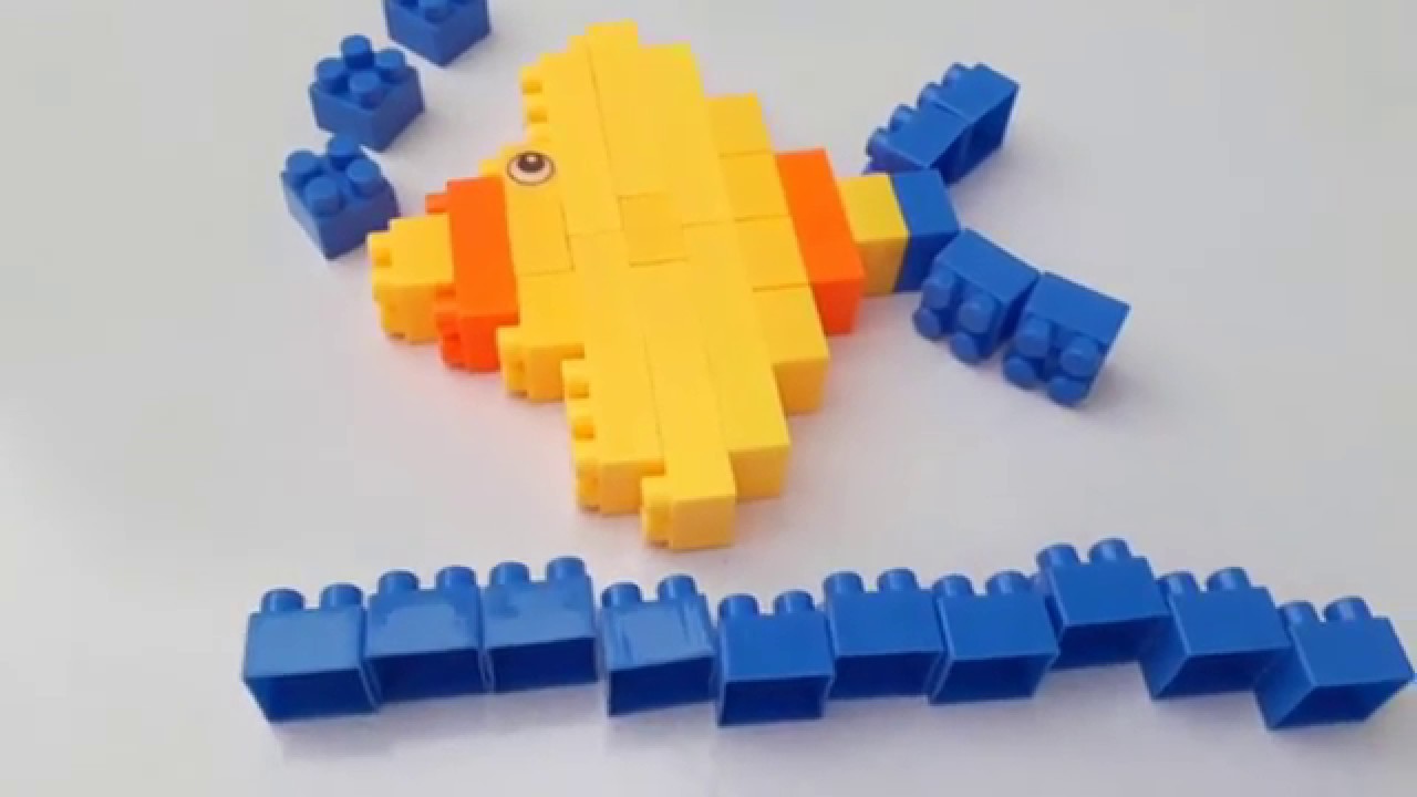 How To Make Lego Fish With Building Blocks || DIY Fish And Sea - YouTube