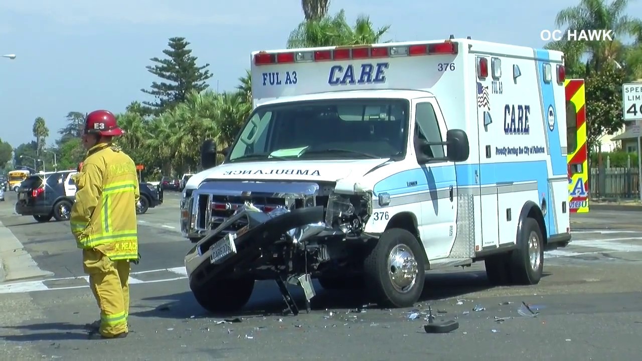 Fullerton Ambulance Collides With Truck While Responding Code 3 Youtube 5428